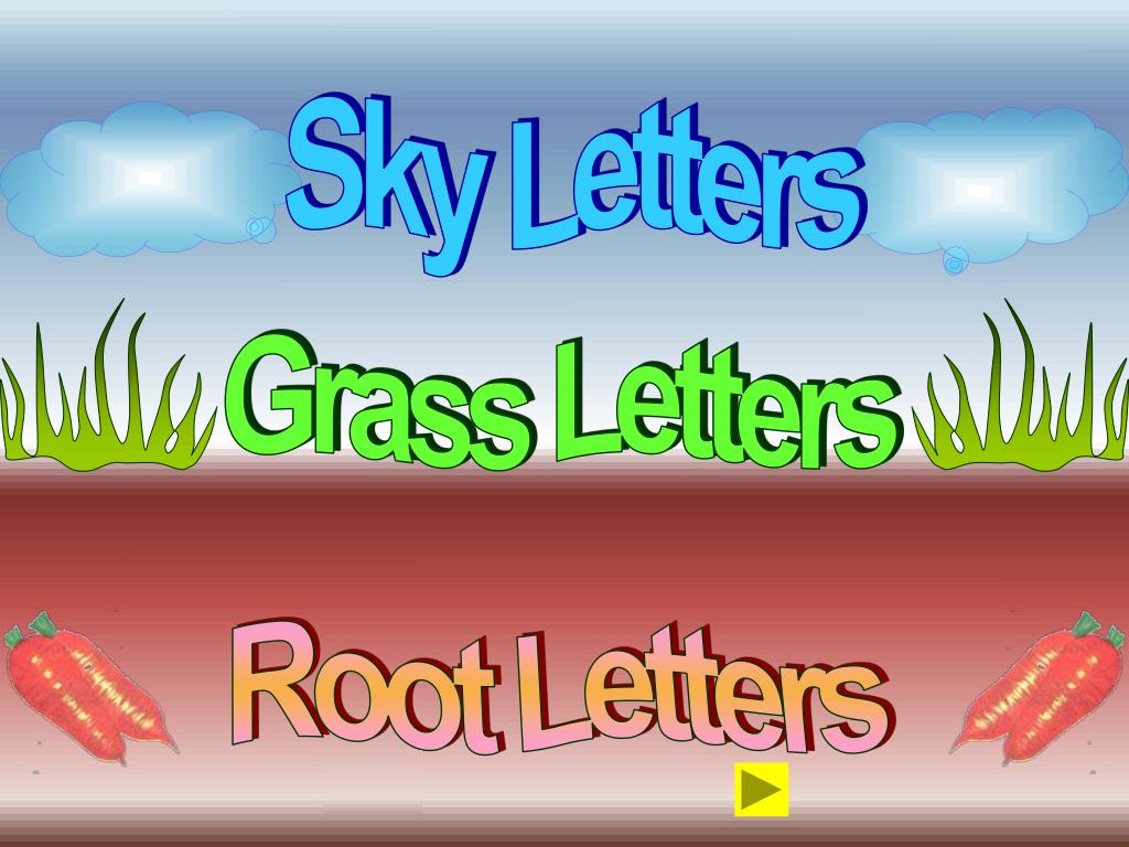 PPT - Sky Letters PowerPoint Presentation, free download - ID:3955627