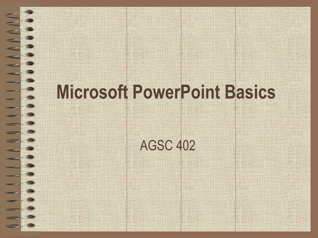 PPT - Microsoft PowerPoint Basics PowerPoint Presentation, free ...