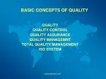 PPT - Quality Concepts PowerPoint Presentation, free download - ID:4314082