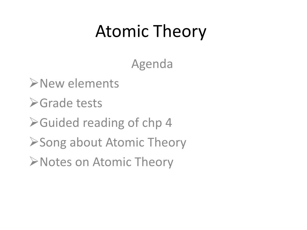 PPT - Atomic Theory PowerPoint Presentation, free download - ID:3958410