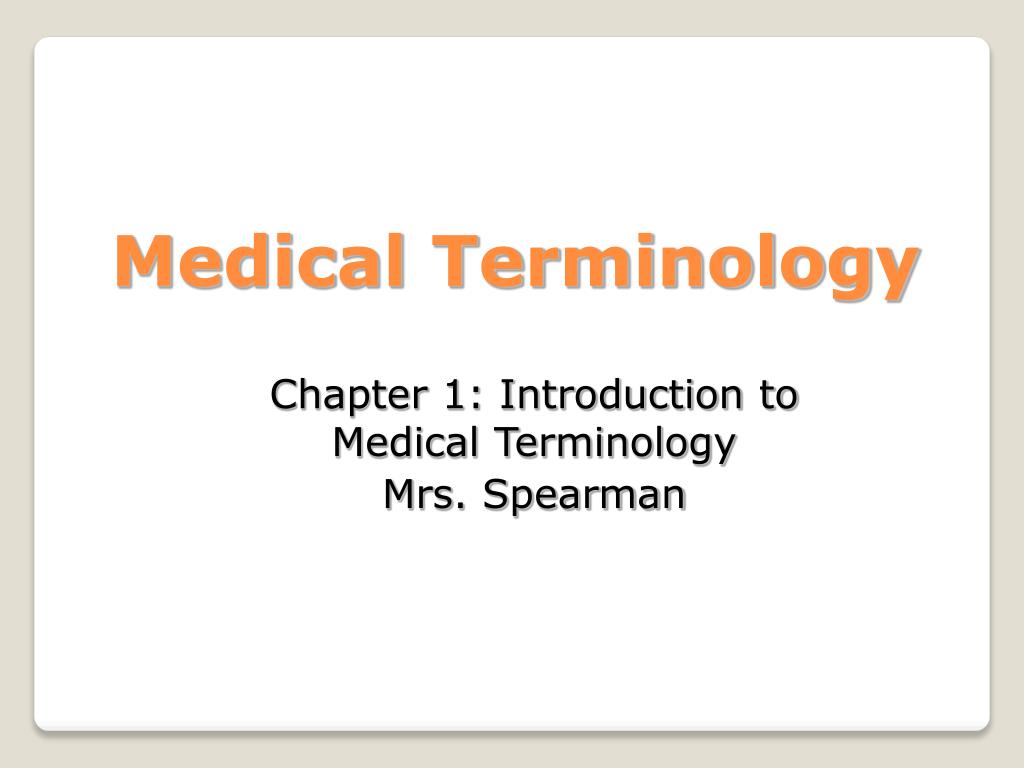 PPT - Medical Terminology PowerPoint Presentation, free download - ID ...