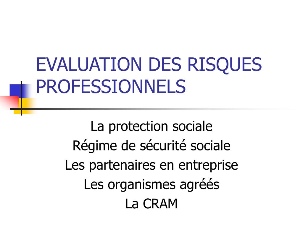 PPT - EVALUATION DES RISQUES PROFESSIONNELS PowerPoint Presentation, free download - ID:3959514