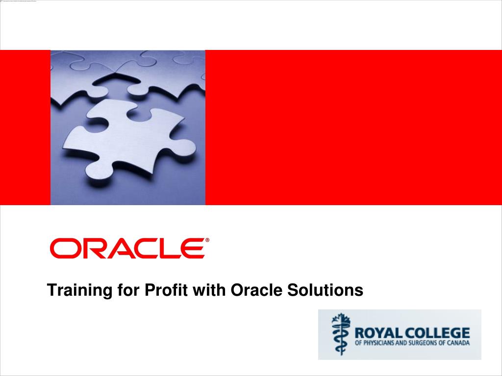 PPT - Training for Profit with Oracle Solutions PowerPoint Presentation ...