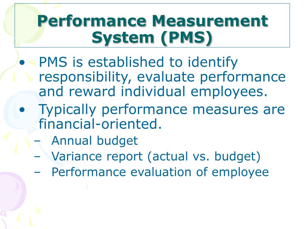 PPT - Performance Measurement System (PMS) PowerPoint Presentation ...