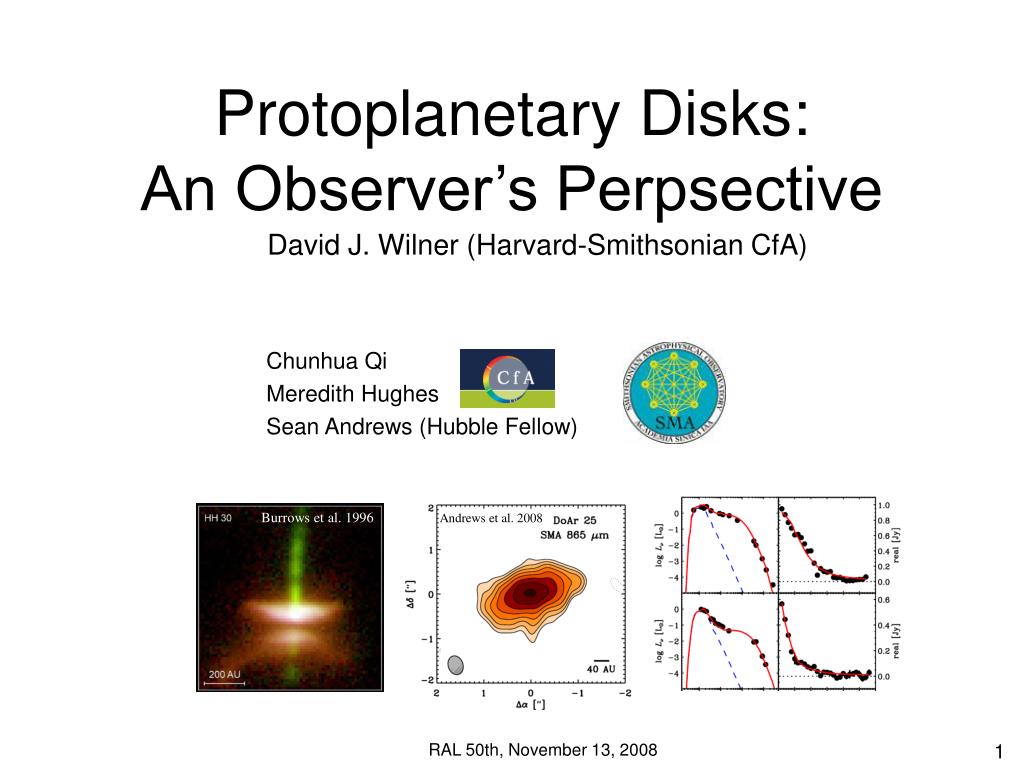 PPT - Protoplanetary Disks: An Observer’s Perpsective PowerPoint ...