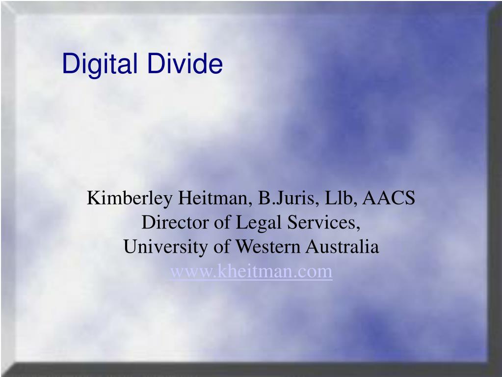 PPT - Digital Divide PowerPoint Presentation, free download - ID:3962478