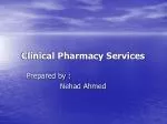 PPT - CLINICAL PHARMACY PowerPoint Presentation, free download - ID:5157986