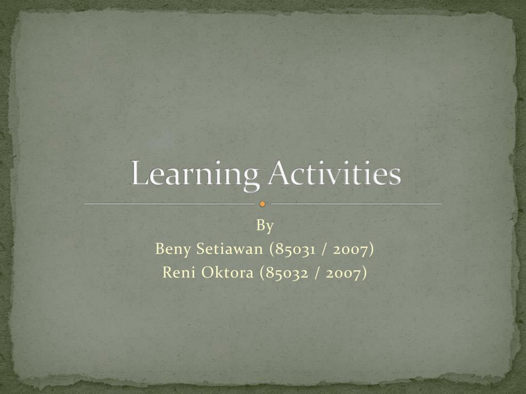 PPT - Transforming Traditional Learning Activities for Effective ...