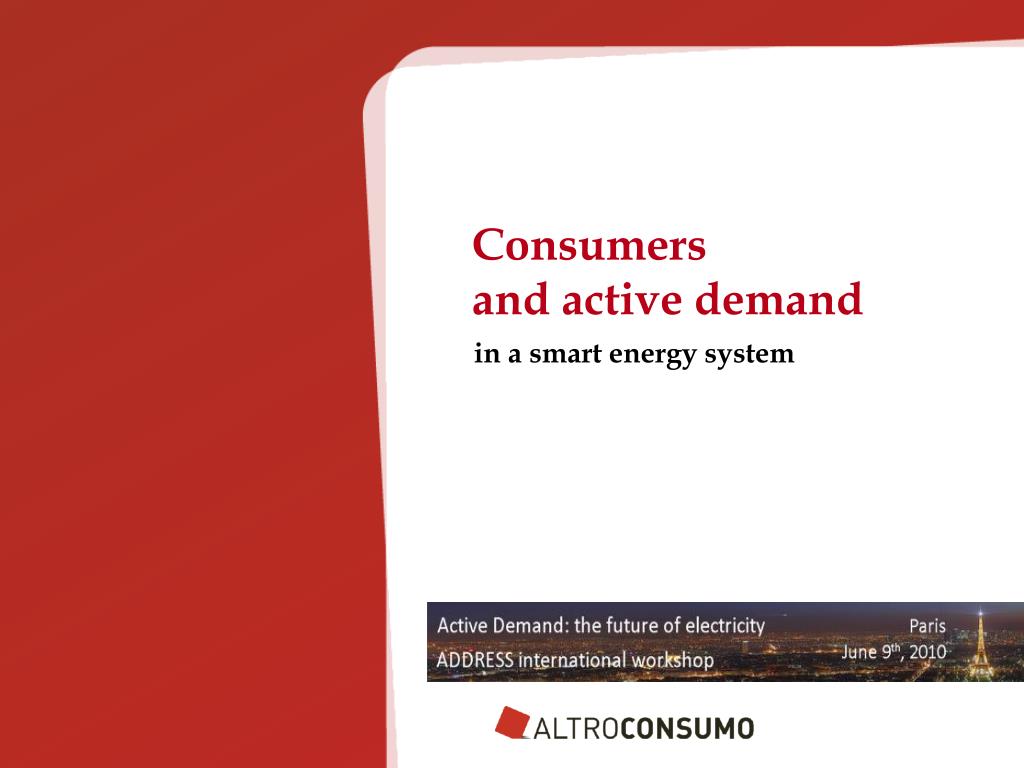 PPT - Consumers and active demand PowerPoint Presentation, free ...