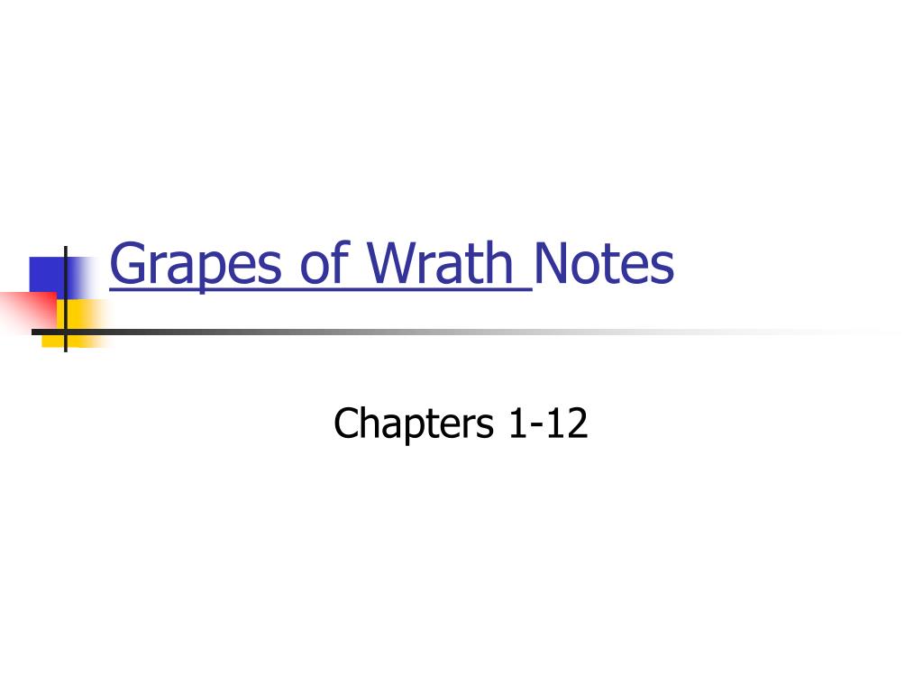 PPT - Grapes of Wrath Notes PowerPoint Presentation, free download - ID ...