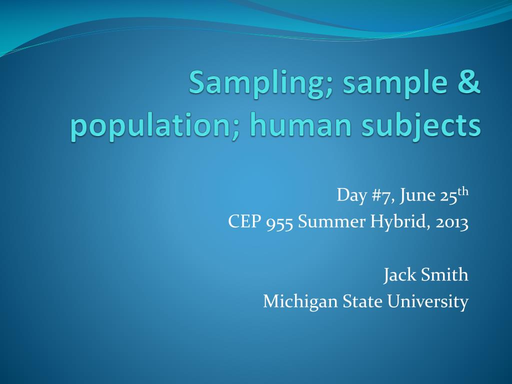 PPT - Sampling in Research PowerPoint Presentation, free download - ID ...