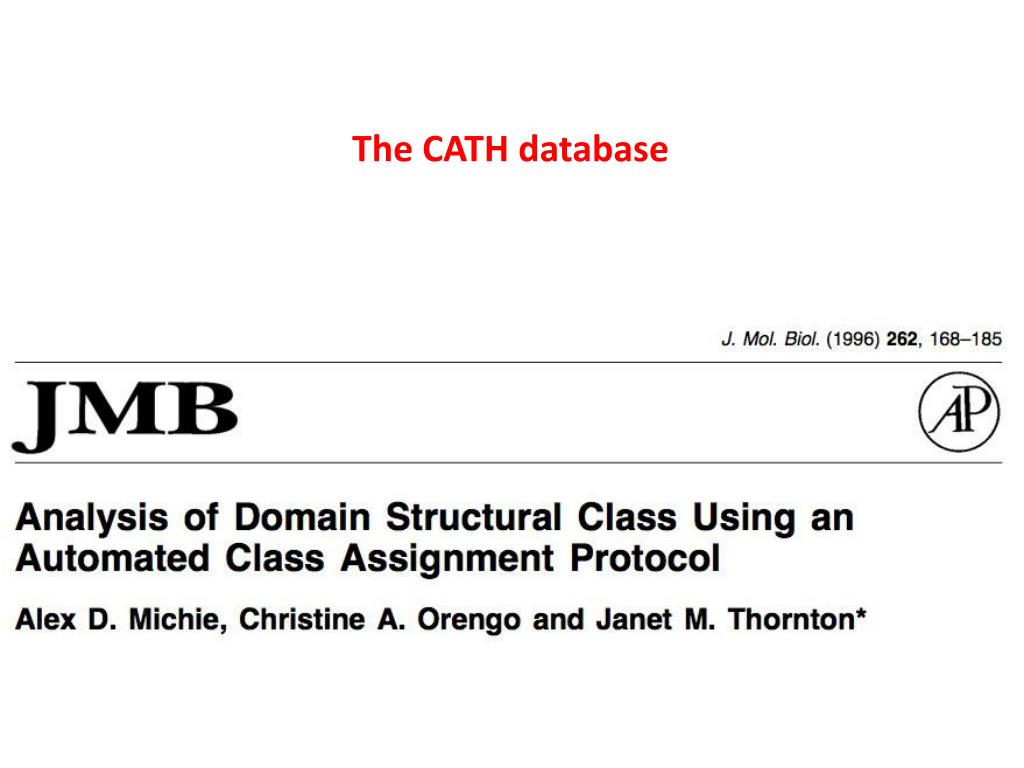 PPT - The CATH database PowerPoint Presentation, free download - ID:3968933