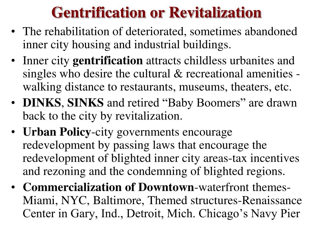 PPT - Gentrification or Revitalization PowerPoint Presentation, free ...