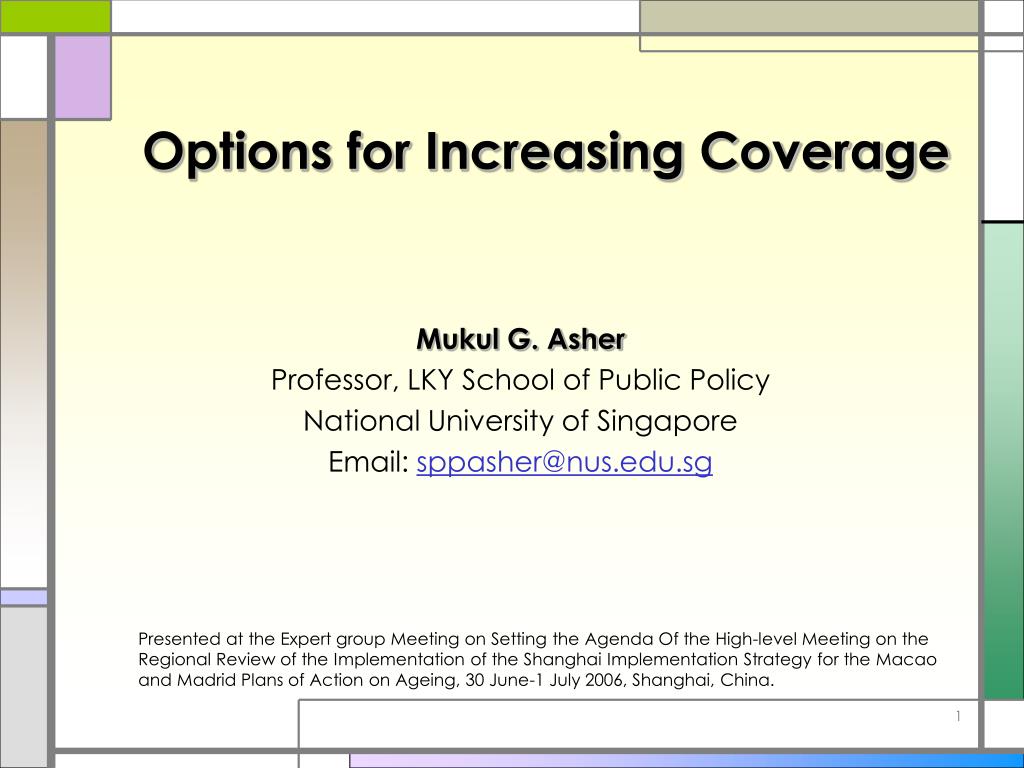 PPT - Options for Increasing Coverage PowerPoint Presentation, free ...