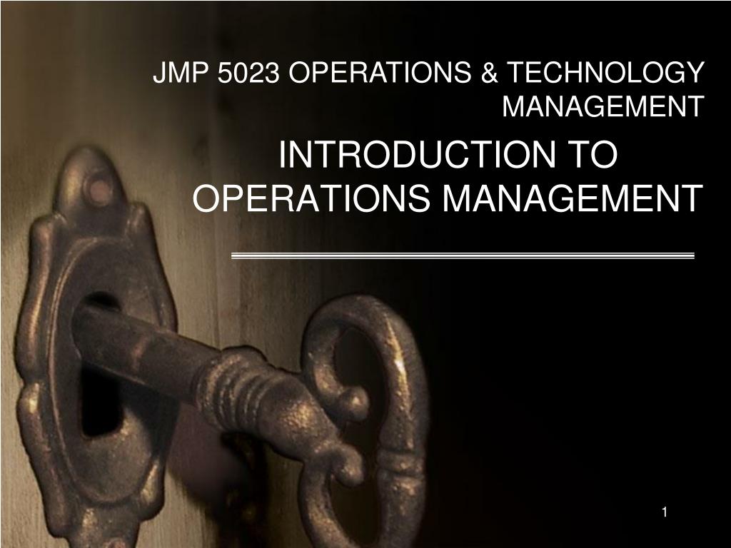 PPT - INTRODUCTION TO OPERATIONS MANAGEMENT PowerPoint Presentation ...