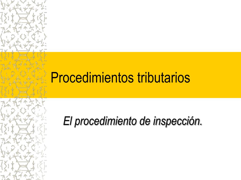 PPT - Procedimientos tributarios PowerPoint Presentation, free download ...