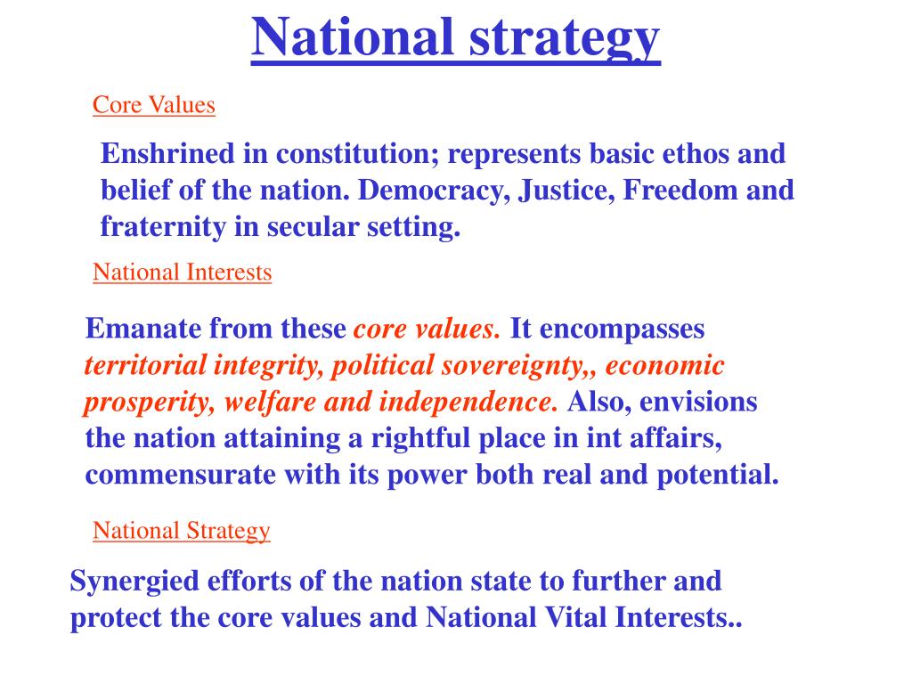 PPT - National strategy PowerPoint Presentation, free download - ID:3972298