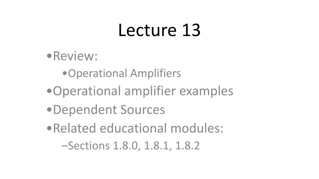 PPT - Lecture 13 PowerPoint Presentation, free download - ID:3972880