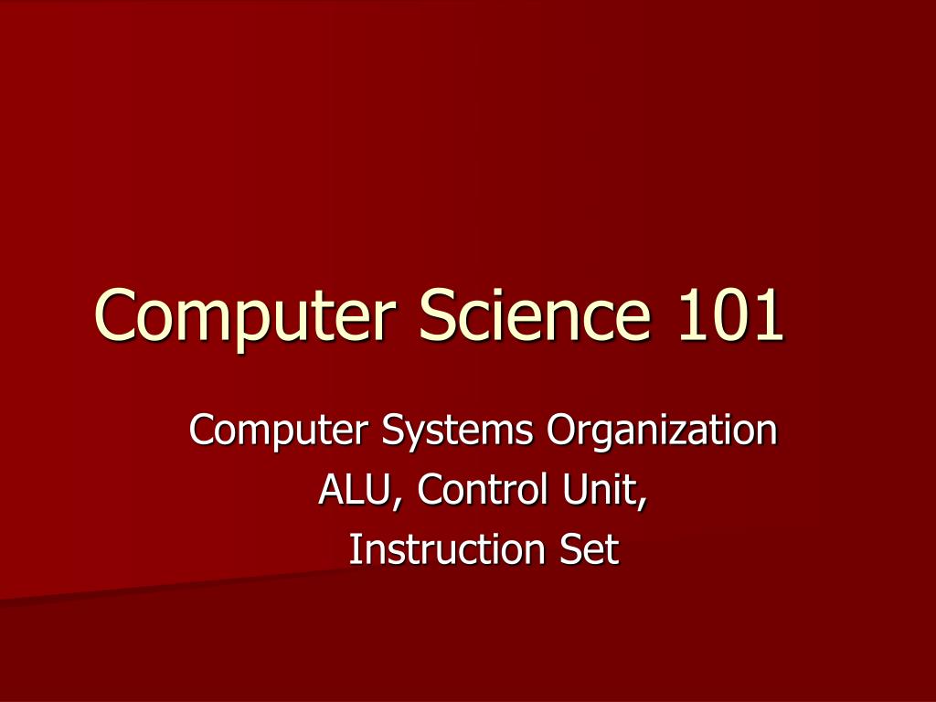 PPT - Computer Science 101 PowerPoint Presentation, free download - ID ...