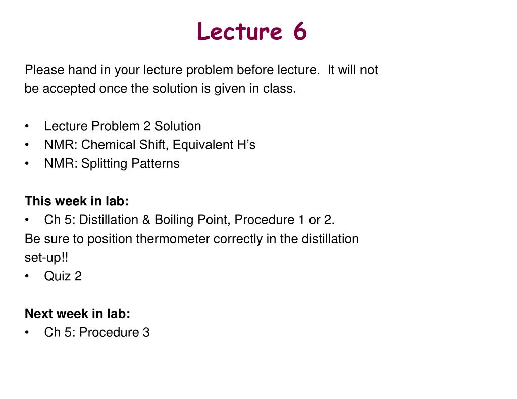 PPT - Lecture 6 PowerPoint Presentation, free download - ID:3974011