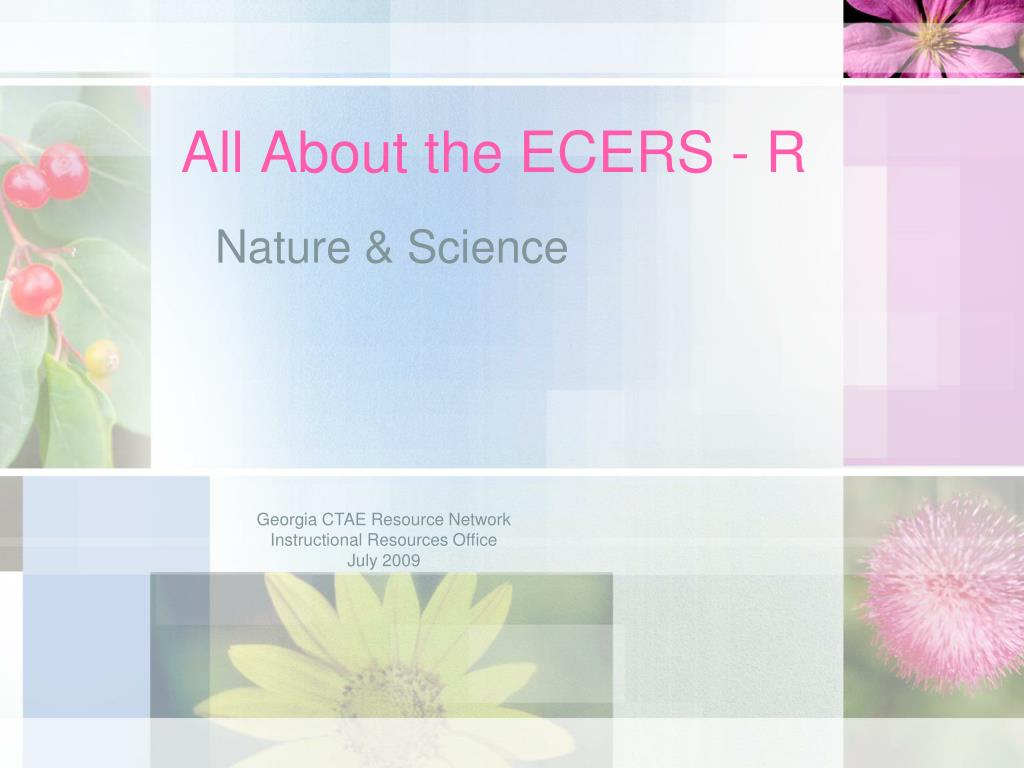 PPT - All About the ECERS - R PowerPoint Presentation, free download ...