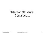 PPT - Lecture 5: Selection Structures PowerPoint Presentation, free ...