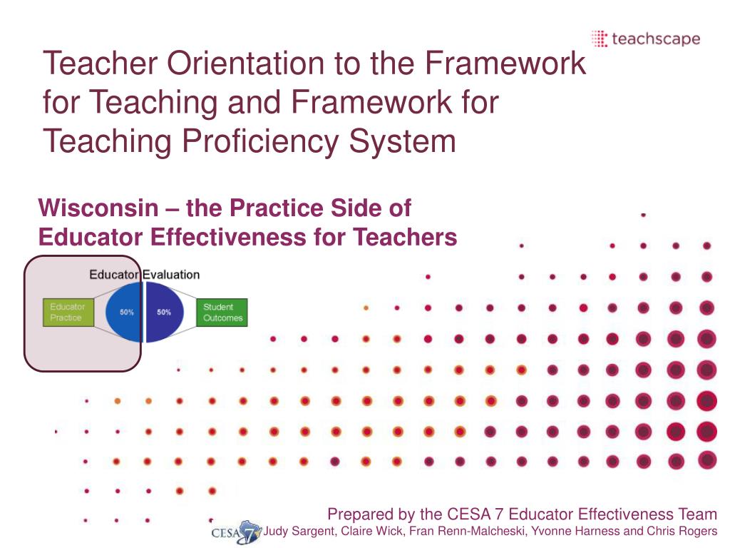 PPT - Teacher Orientation to the Framework for Teaching and Framework ...
