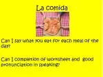 PPT - La comida PowerPoint Presentation, free download - ID:2274212