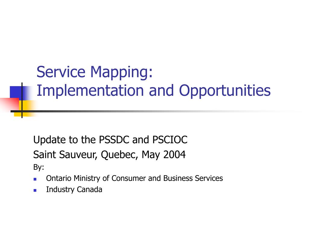 PPT - Service Mapping: Implementation and Opportunities PowerPoint ...