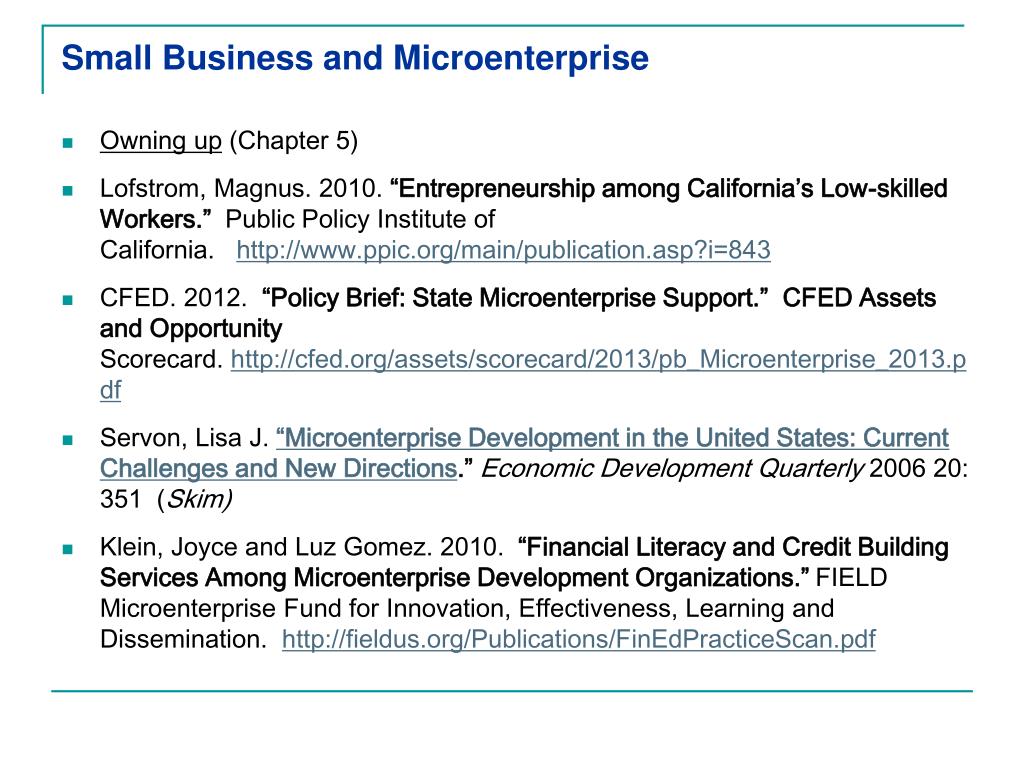 PPT - Maximizing Success in Microenterprise Development: Strategies for ...
