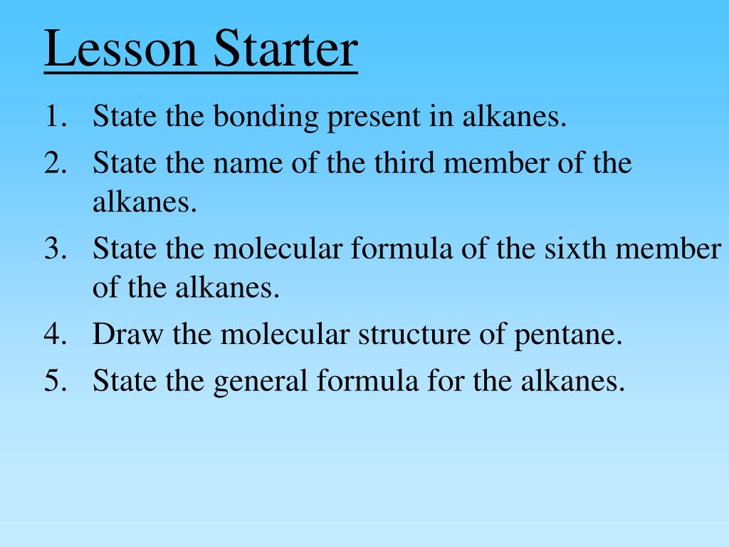 PPT - Lesson Starter PowerPoint Presentation, free download - ID:3981729