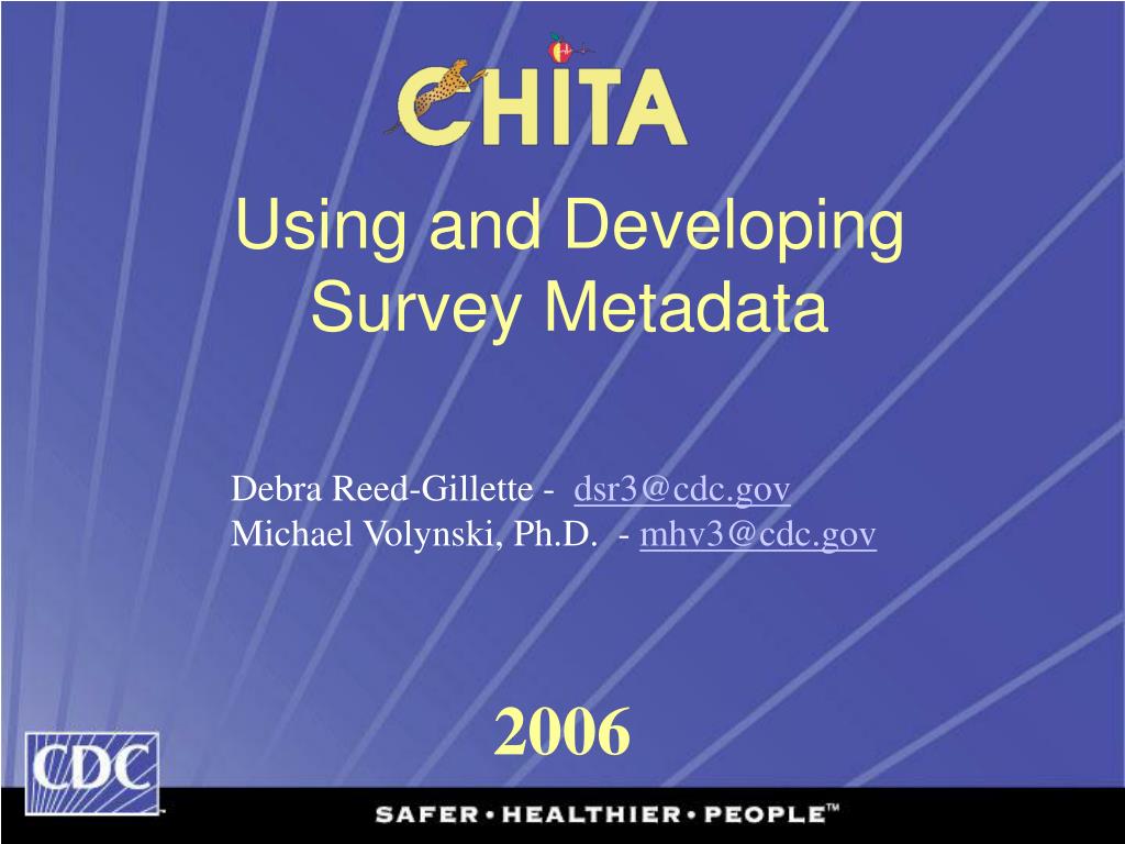 PPT - Using and Developing Survey Metadata PowerPoint Presentation ...