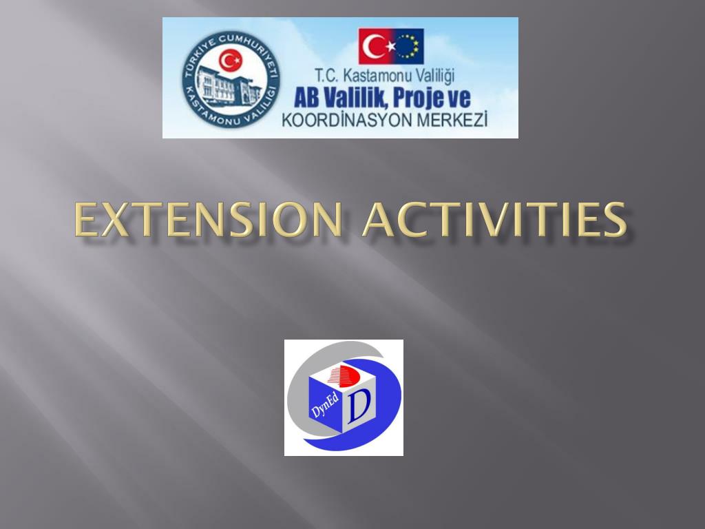 PPT - EXTENSION ACTIVITIES PowerPoint Presentation, free download - ID ...