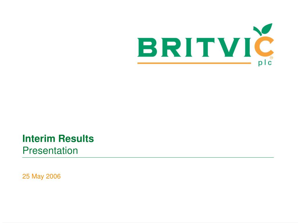 PPT - Interim Results Presentation PowerPoint Presentation, free ...