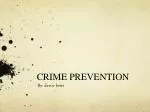 PPT - 25 Techniques of Situational Crime Prevention PowerPoint ...