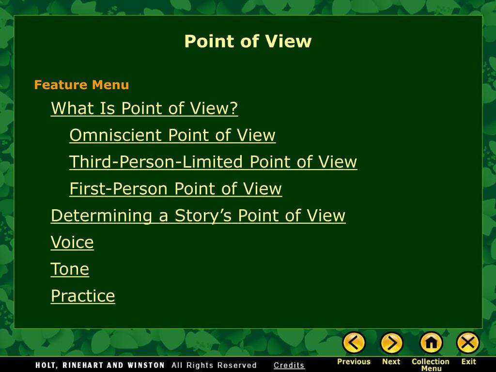 PPT - Point of View PowerPoint Presentation, free download - ID:3988053