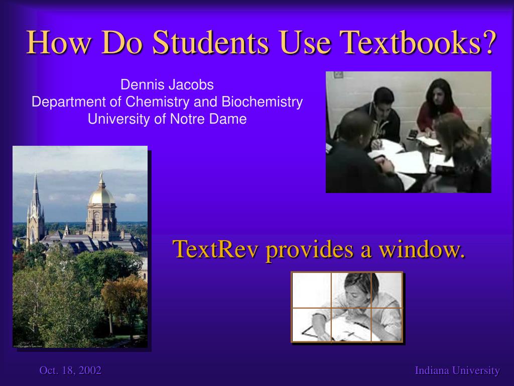 PPT - How Do Students Use Textbooks? PowerPoint Presentation, free ...