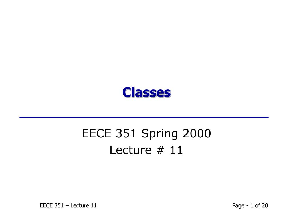 PPT - Classes PowerPoint Presentation, free download - ID:3989996