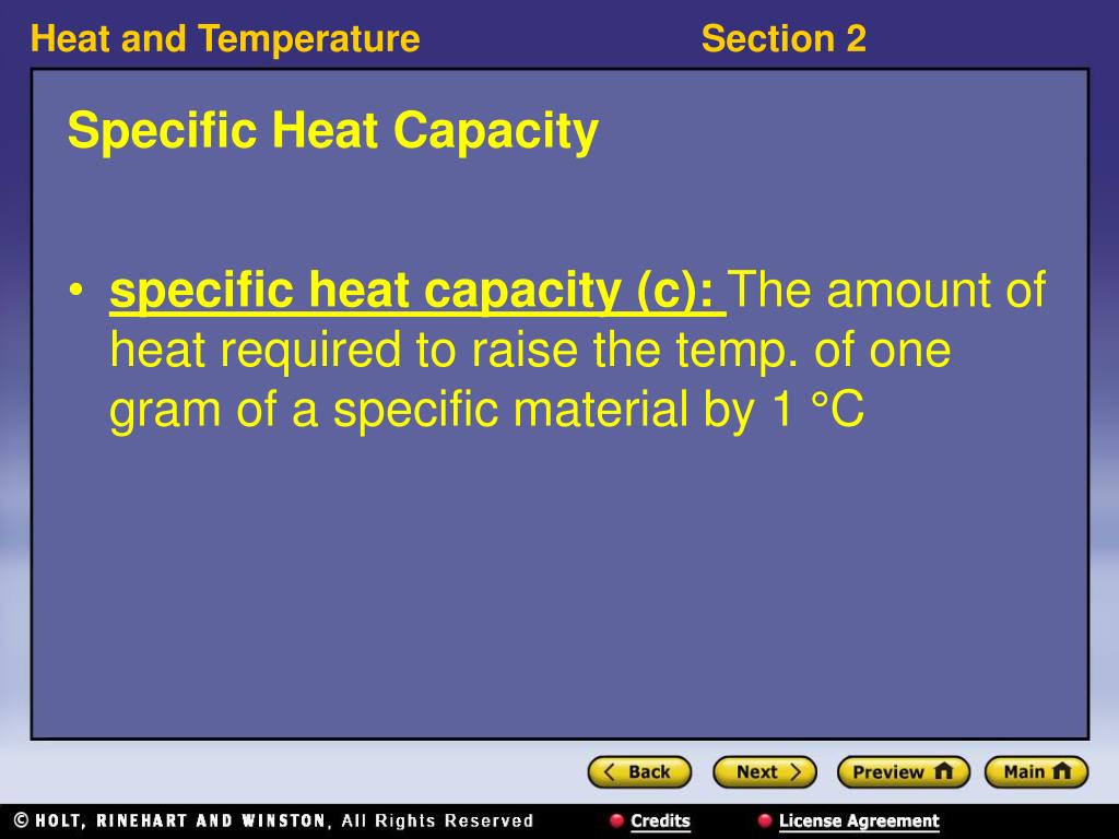 PPT - Specific Heat Capacity PowerPoint Presentation, free download ...