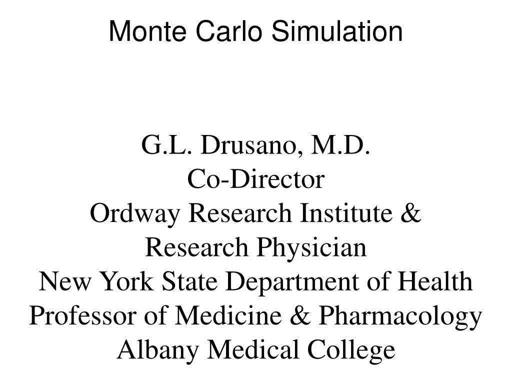 PPT - Monte Carlo Simulation PowerPoint Presentation, free download ...