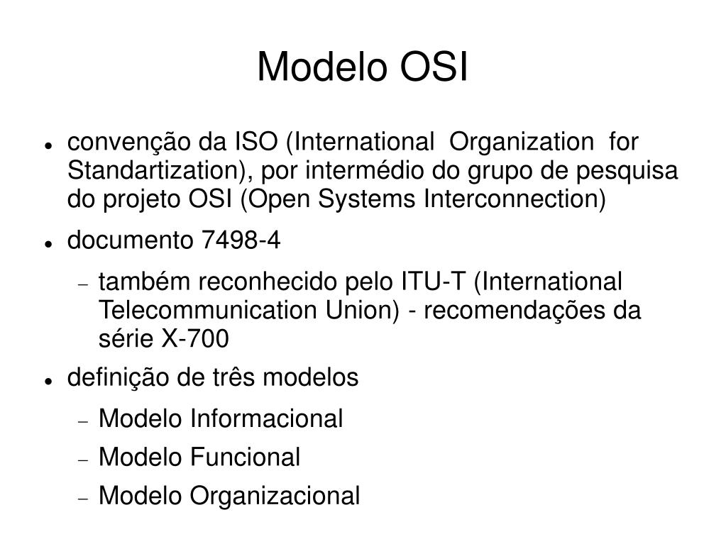 PPT - Modelo OSI PowerPoint Presentation, free download - ID:3991638