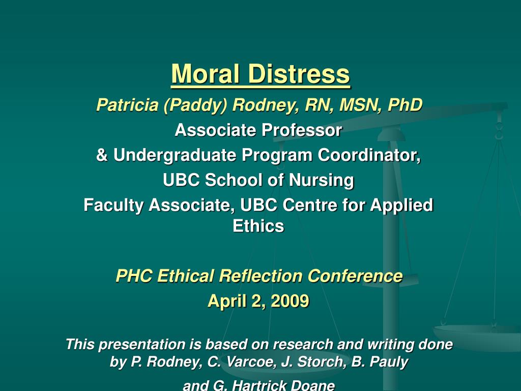 PPT - Moral Distress PowerPoint Presentation, free download - ID:3993624