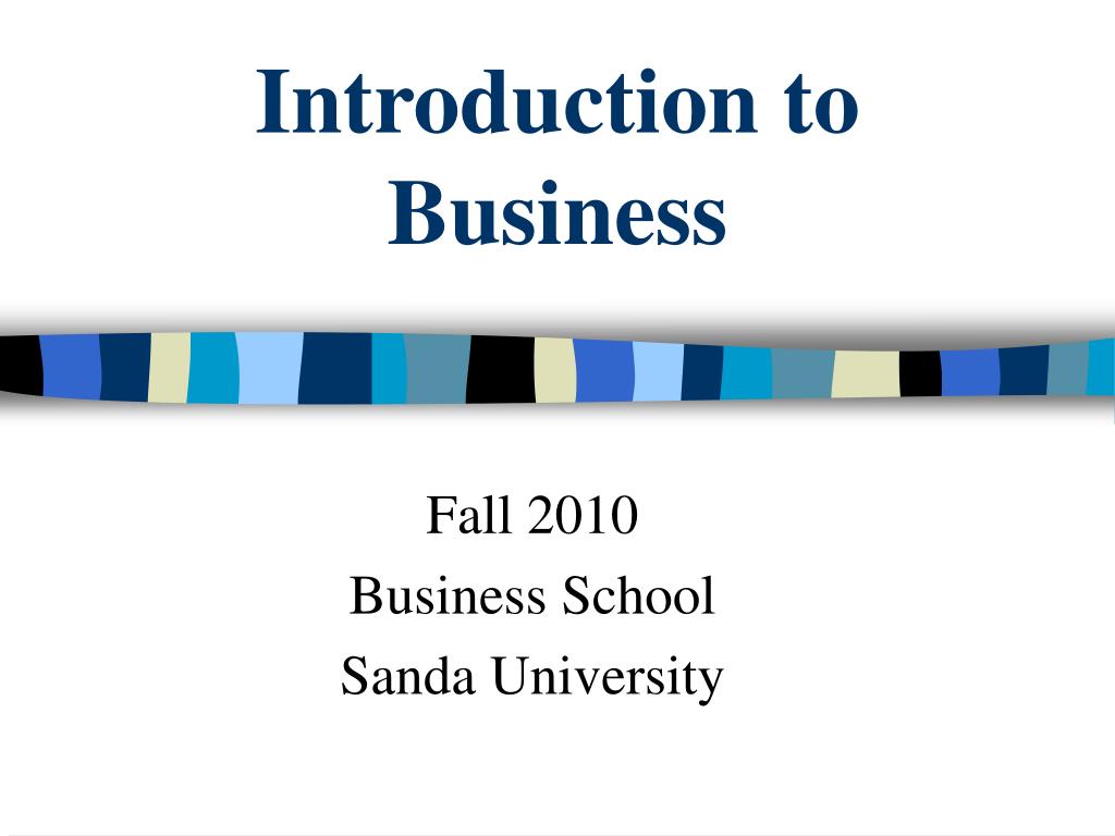 PPT - Introduction to Business PowerPoint Presentation, free download ...