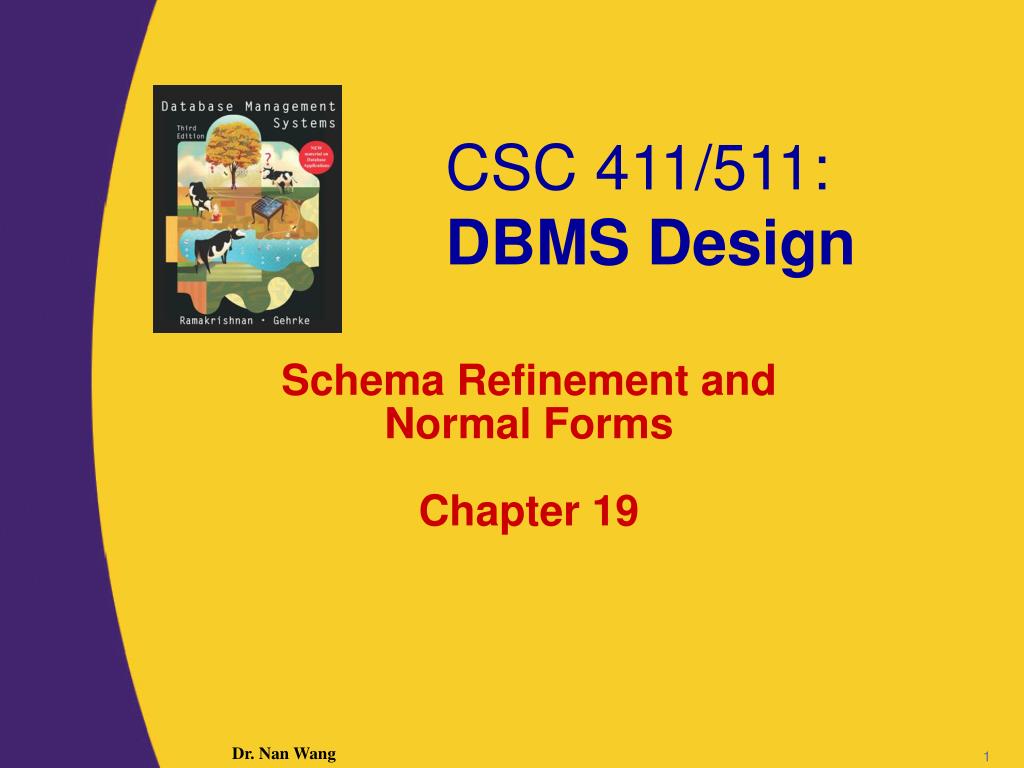 PPT - Schema Refinement and Normal Forms Chapter 19 PowerPoint Presentation - ID:3996122