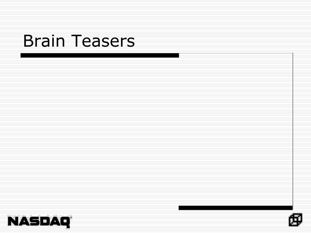 PPT - Brain Teasers PowerPoint Presentation, free download - ID:3997482