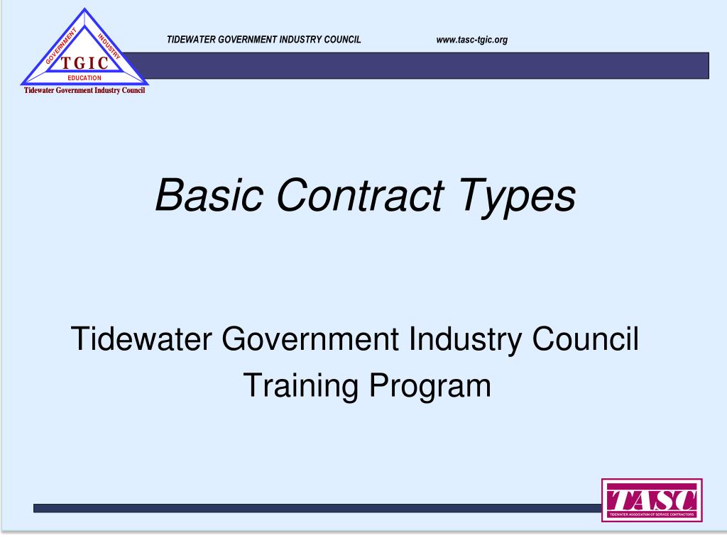 PPT - Basic Contract Types PowerPoint Presentation, free download - ID ...
