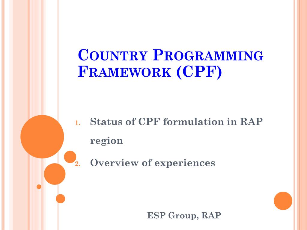 PPT - Country Programming Framework (CPF) PowerPoint Presentation, free ...
