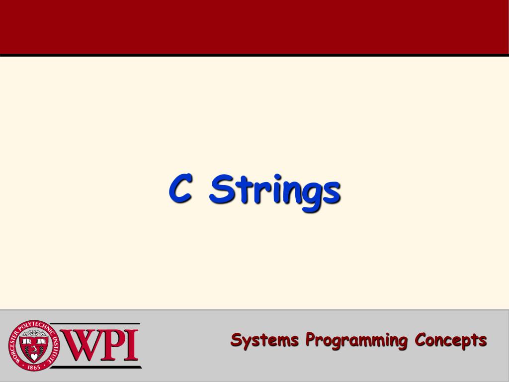 PPT - C Strings PowerPoint Presentation, free download - ID:4002076