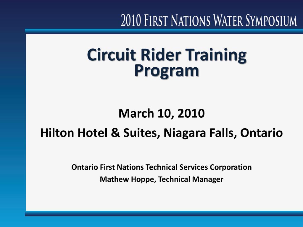 PPT - Circuit Rider Training Program PowerPoint Presentation, free ...