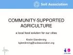 PPT - Community Supported Agriculture PowerPoint Presentation, free ...